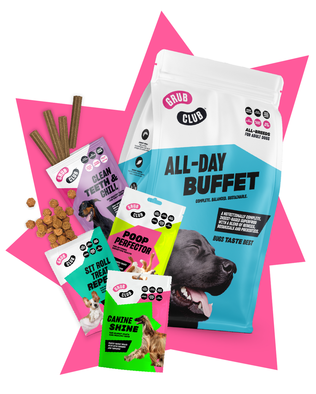 Insect Based Dog Food & Treats | Hypoallergenic – Grub Club Pets