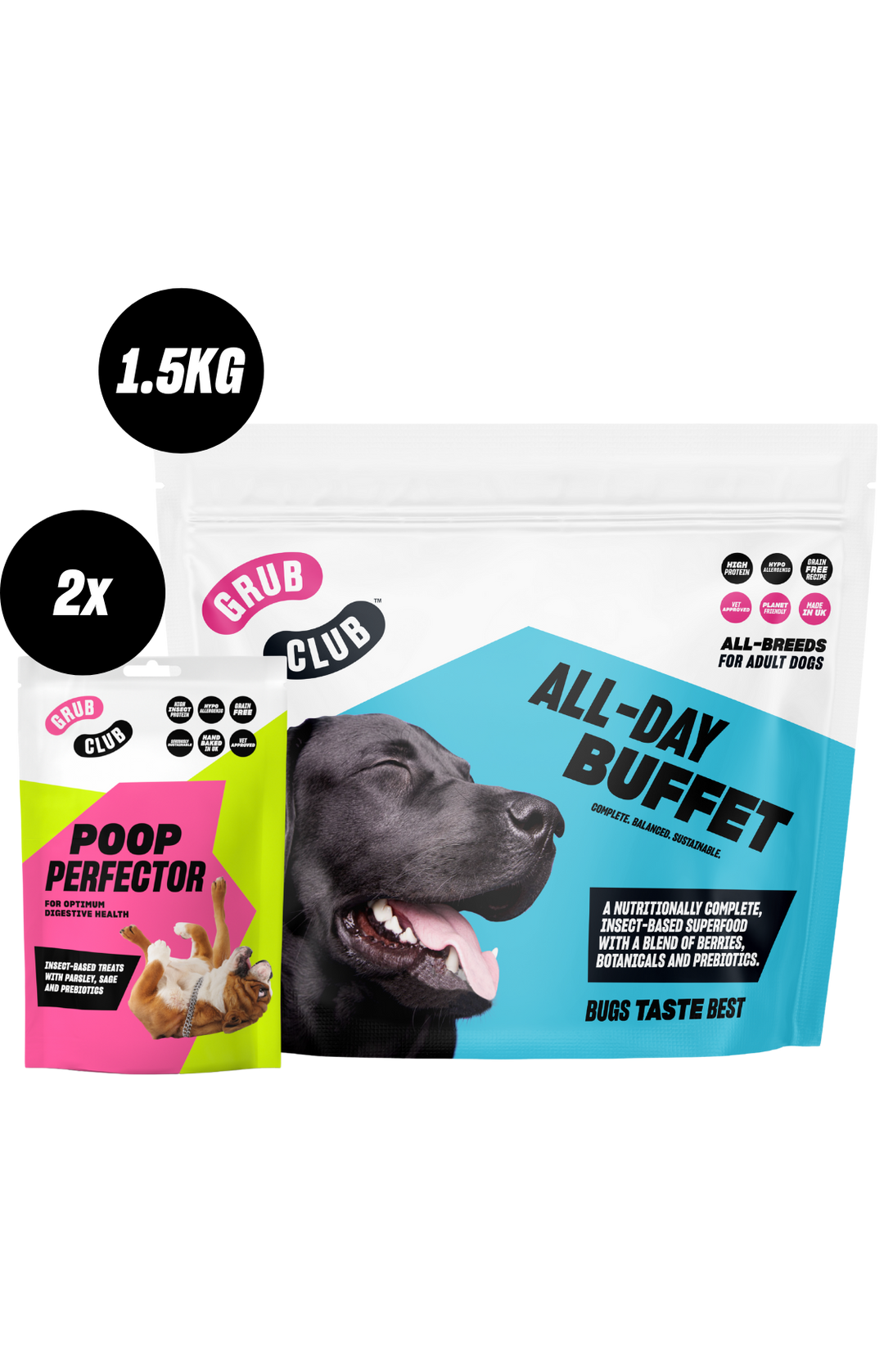 Insect Based Dog Food & Treats | Hypoallergenic – Grub Club Pets